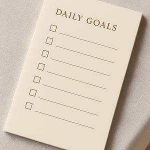 Minimalist Beige Daily Planner | Printable A4, US Letter (digital ...