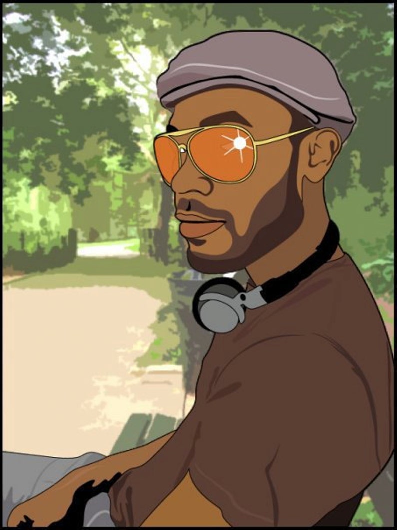 Custom Portrait Vector Art - Etsy