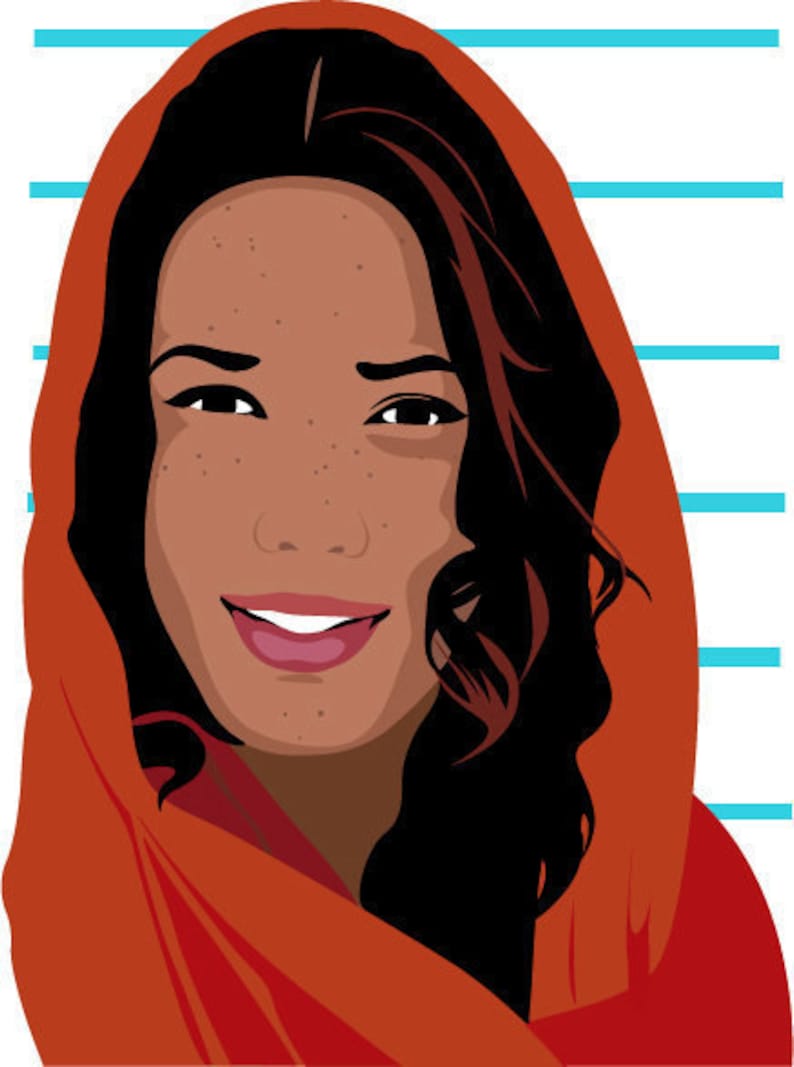 Custom Portrait Vector Art - Etsy