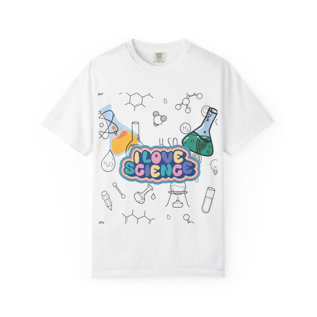 I Love Science T-shirt | Chemistry Beakers Molecules Tee - Etsy
