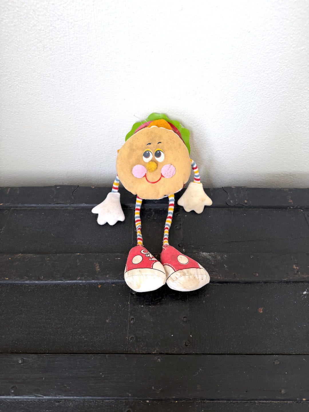 1984 Amtoy Playtime Burger Super Pickle Stuffy | Vintage Plush Toy ...
