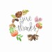 Botanical Print: "give Thanks" - Home Decor, Thanksgiving Decor ...