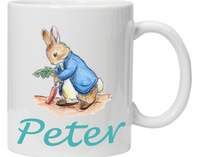 Personalised Beatrix Potter Mug Peter Rabbit, Squirrel Nutkin, Miss ...