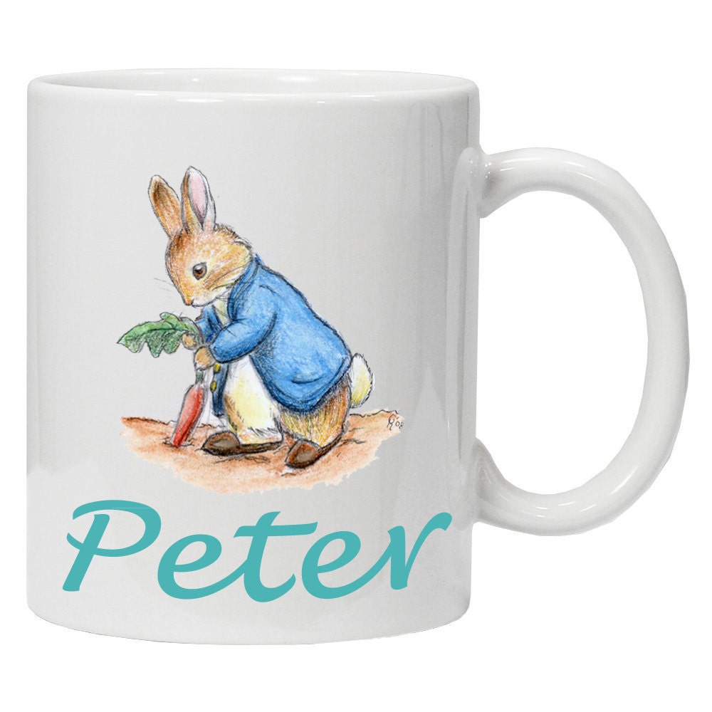 Personalised Beatrix Potter mug Peter Rabbit Squirrel Nutkin | Etsy