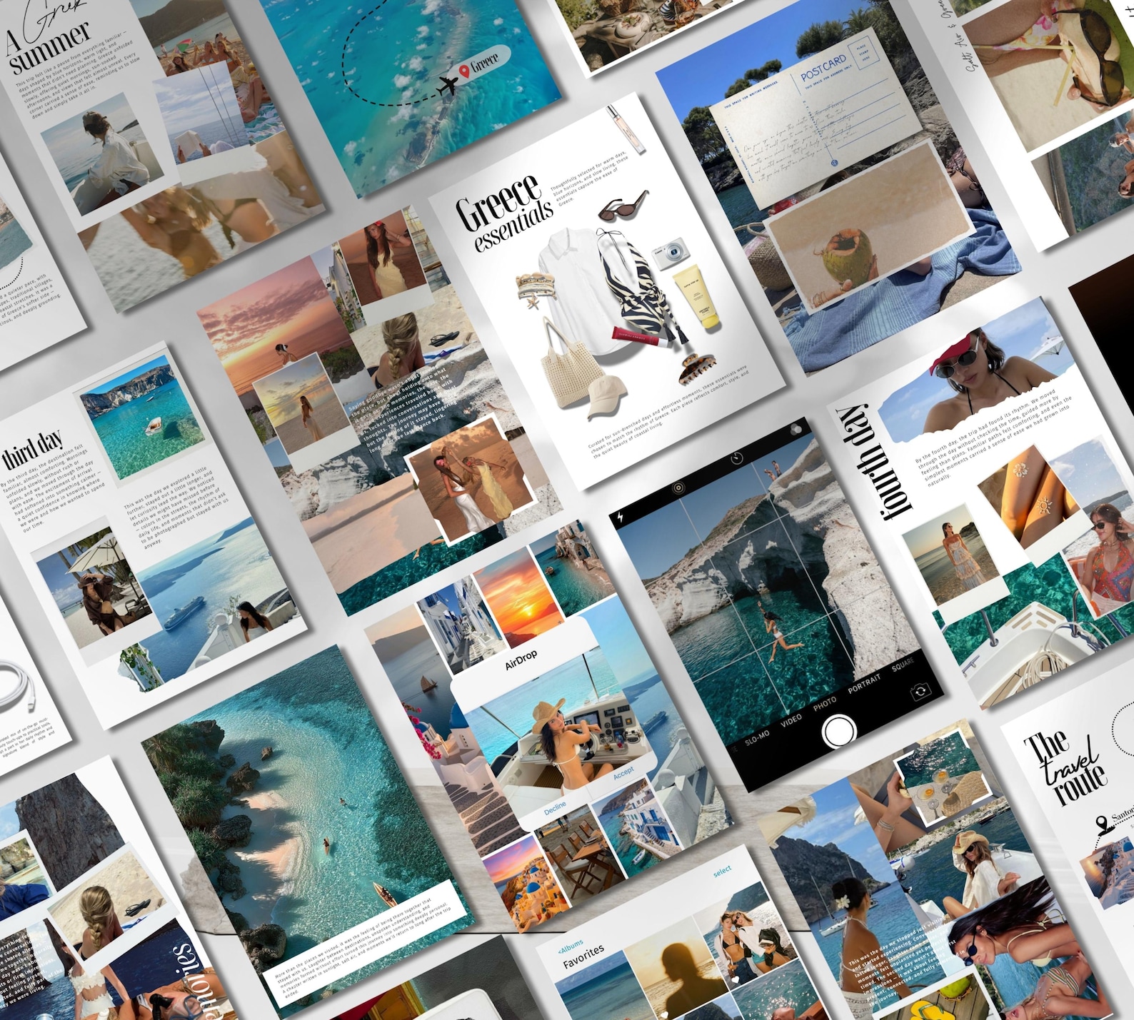 Travel Magazine Template for Best Friend, Travel Memory Book, Photo ...