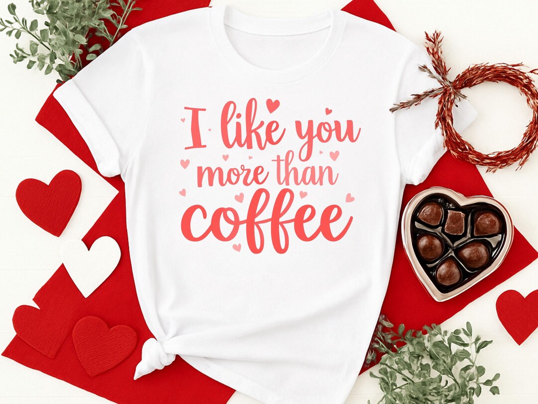 I Like You More Than Coffee PNG | Cute Valentine Saying | Valentine's ...