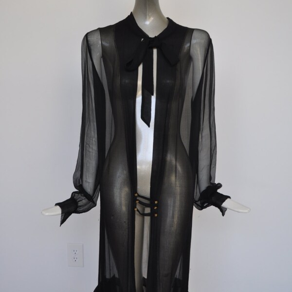 Chiffon Robe - Etsy