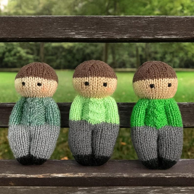 Izzy Buddy Boy Doll Knitting Pattern | Two Sizes (digital Download) - Etsy