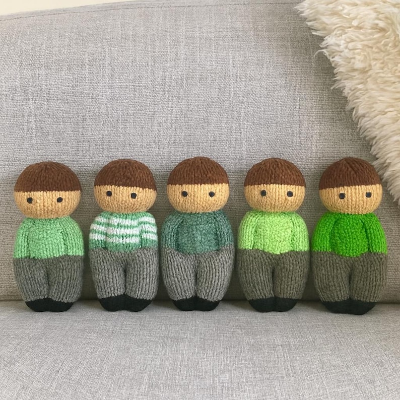 Izzy Buddy Boy Doll Knitting Pattern | Two Sizes (digital Download) - Etsy