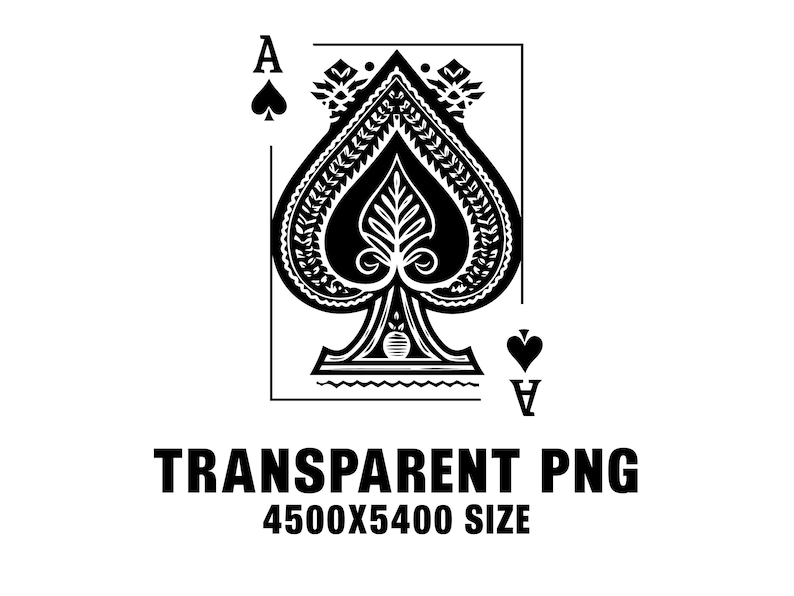Playing Card SVG PNG for Print and Engraving Design, Poker Deck Clipart ...