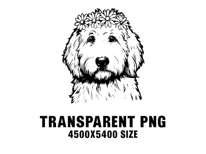 Goldendoodle Dog SVG PNG Bundle, Dog Breed Clipart, Animal Silhouette ...