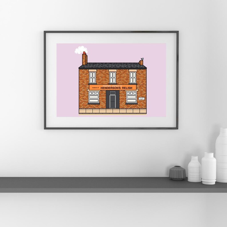 Hendersons Relish Building Art Print, Sheffield Landmark Poster (A4) - Etsy
