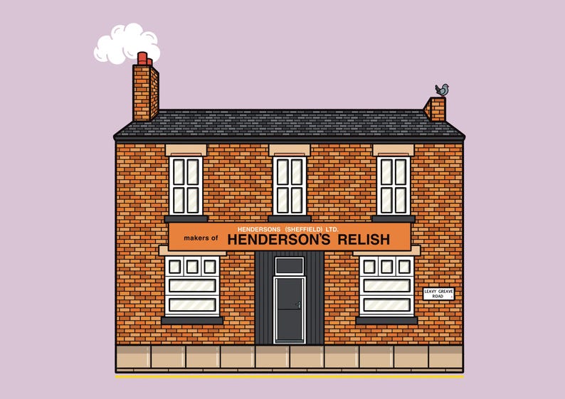 Hendersons Relish Building Art Print, Sheffield Landmark Poster (A4) - Etsy