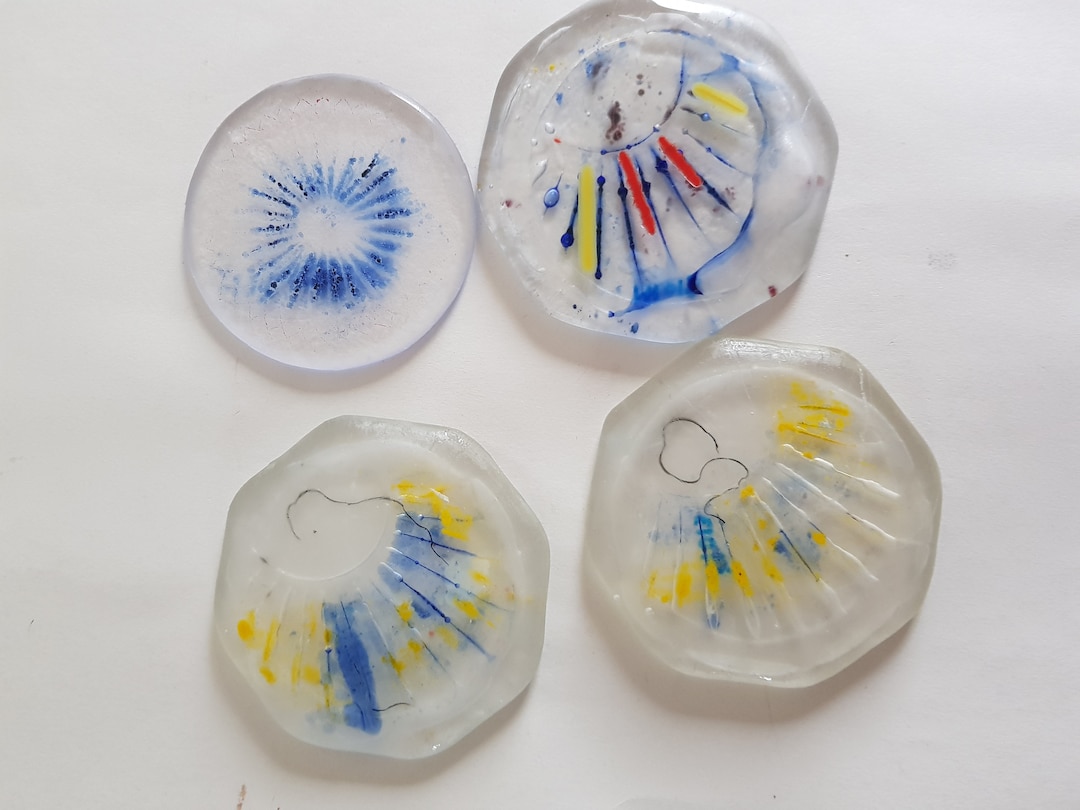 Microbeprints Op Petri Glas Kunst Sculpture, Microscopisch Object ...