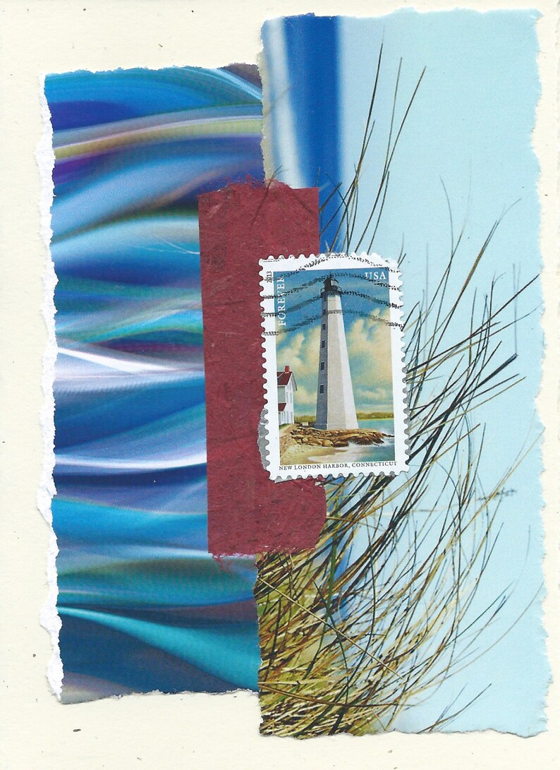 To the Lighthouse: Collage Card - Etsy