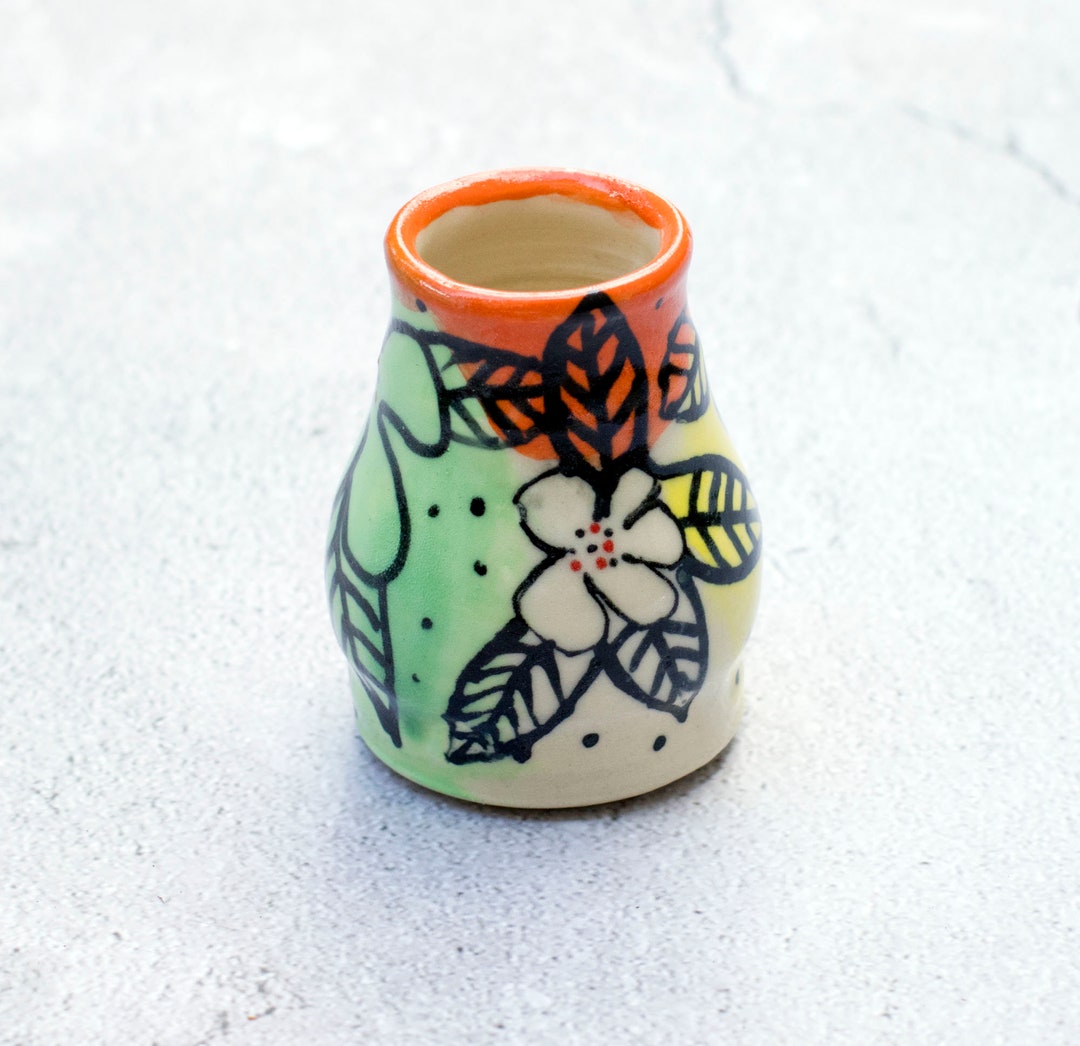 Pottery Mini Vase, Handmade Vase, Pottery Vase, Small Pottery, Small ...