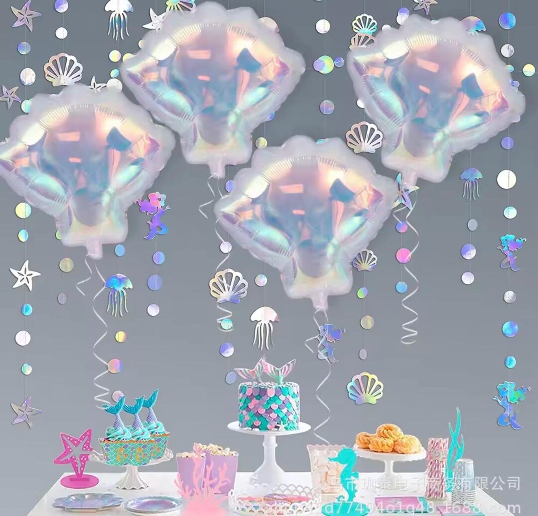 2pc Irridescent Clam Shell Balloons - Etsy