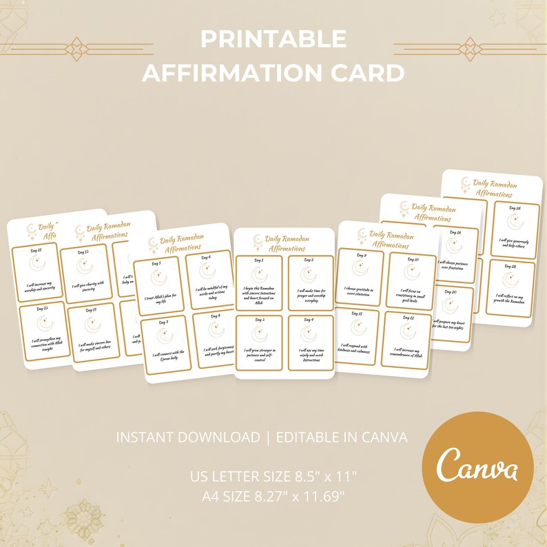 Ramadan Planner 2026 Canva Editable Printable Islamic Journal Prayer ...