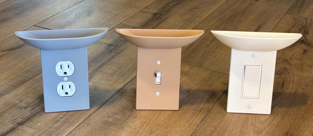Minimalist Bowl Outlet or Switch Cover – Custom Color Kitchen, Bathroom ...