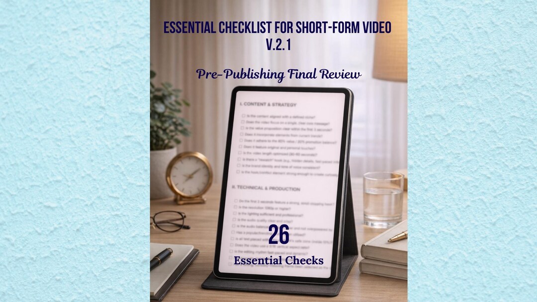 Essential Checklist for Short-form Videos V.2.1 | Pre-publishing Final ...