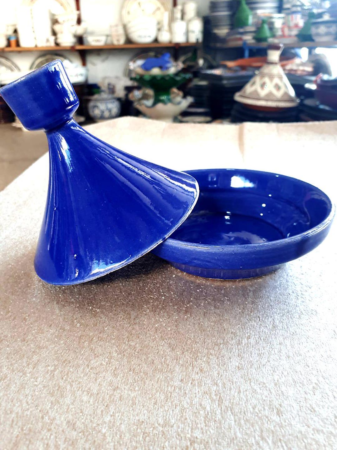 Hand-painted Moroccan Tagine • Small Ceramic Spice Pot - Etsy