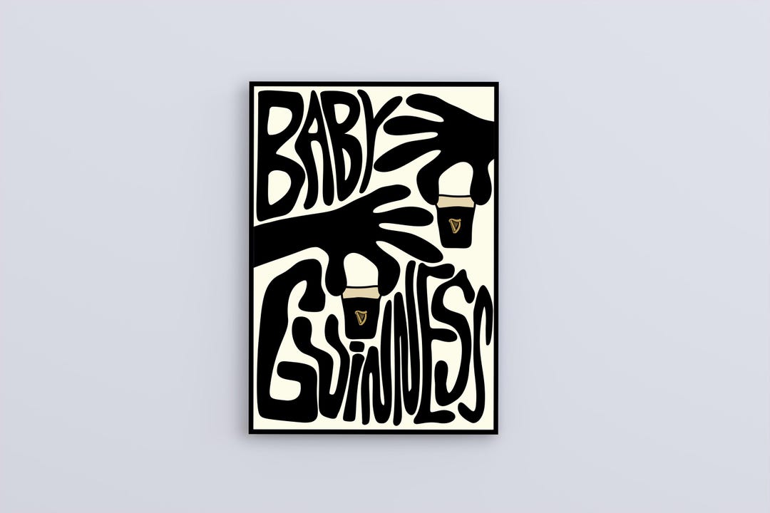Baby Guinness Wall Art Print - Etsy