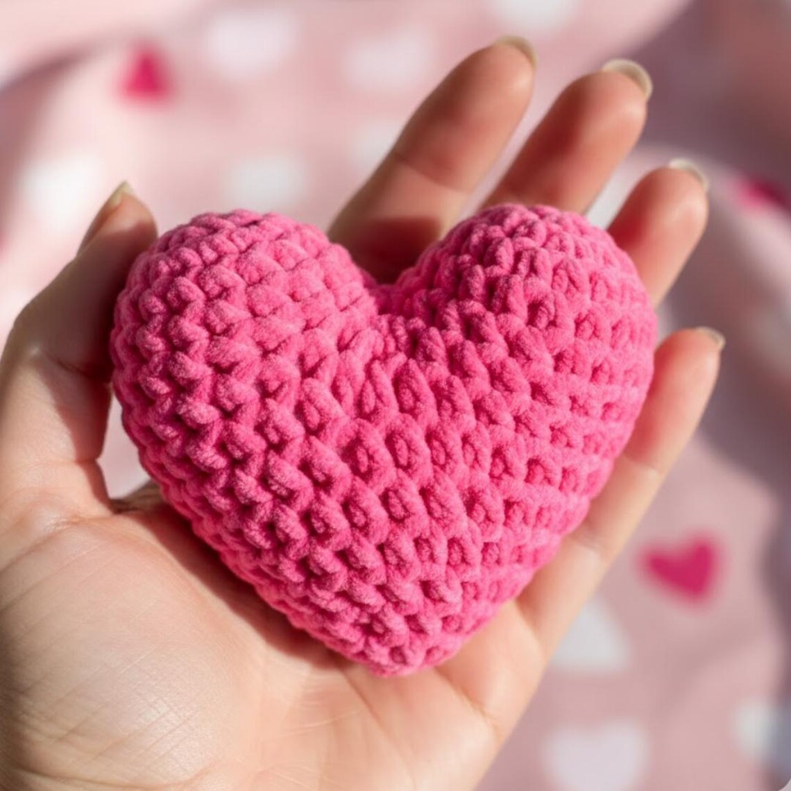 Heart Plush Crochet Pattern PDF, Amigurumi Stuffed Animal Pdf, Easy ...
