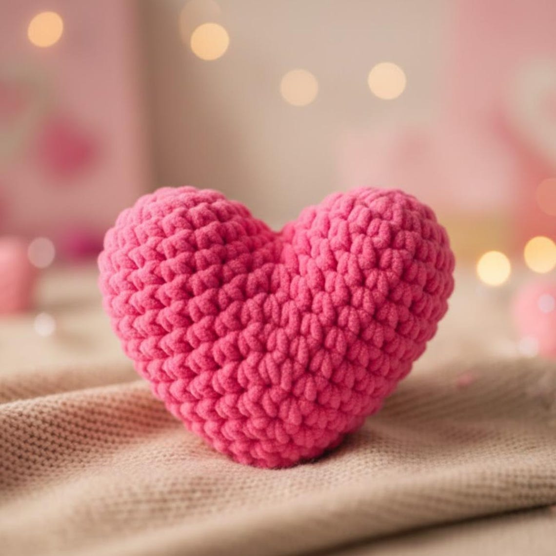 Heart Plush Crochet Pattern PDF, Amigurumi Stuffed Animal Pdf, Easy ...