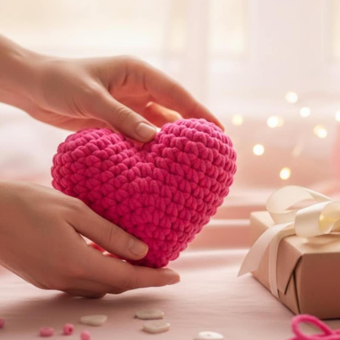 Heart Plush Crochet Pattern PDF, Amigurumi Stuffed Animal Pdf, Easy ...