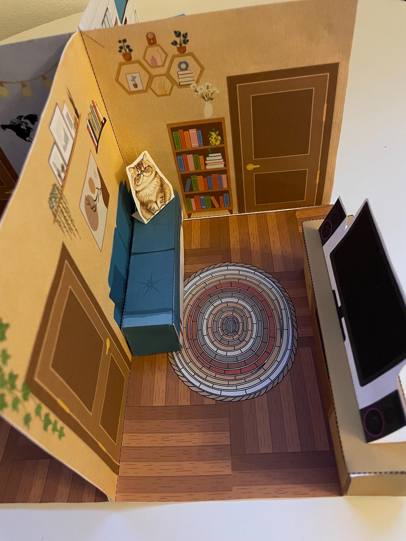 Miniature Apartment Paper Craft – DIY Paper Dollhouse (PDF Download) - Etsy