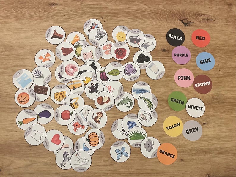 Toddler Color Sorting Game | Montessori Learning Activity (PDF Download ...