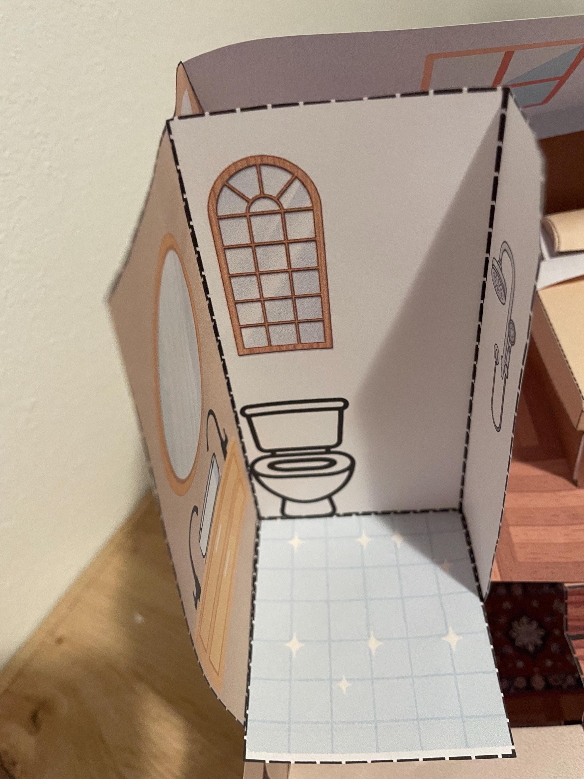 Printable Paper Dollhouse Kit – DIY Craft Activity for Kids 5+ (instant ...