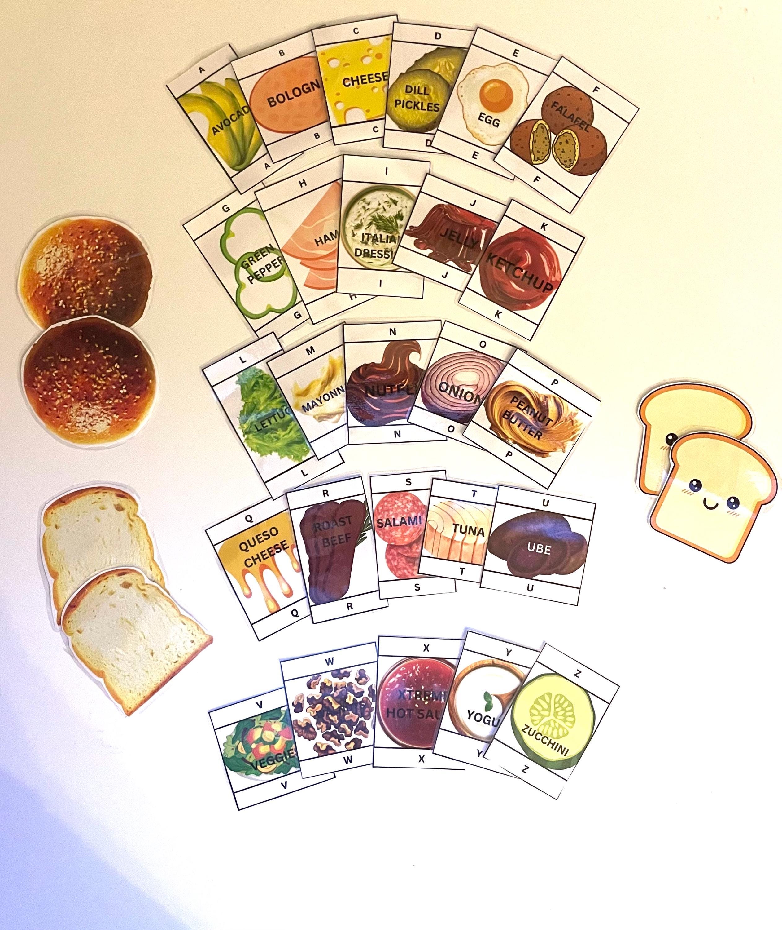 Alphabet Sandwich Printable | Letter Recognition & Spelling Activity ...
