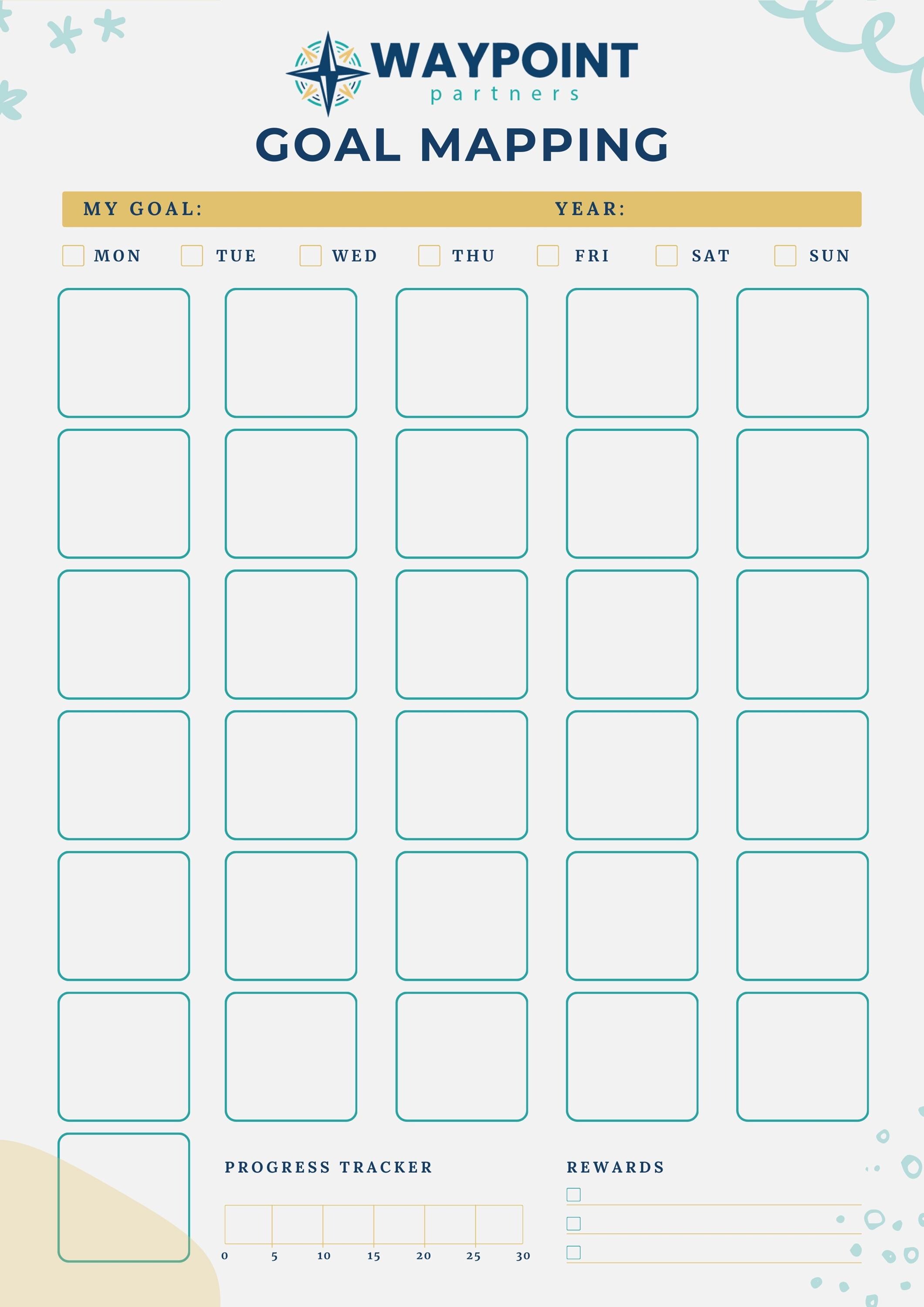 Goal Mapping Worksheet | Instant Download PDF - Etsy