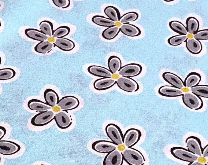 Vintage Fabric - Neon Daisies - 35"l X 45"w - 1970's - Alexander Henry ...