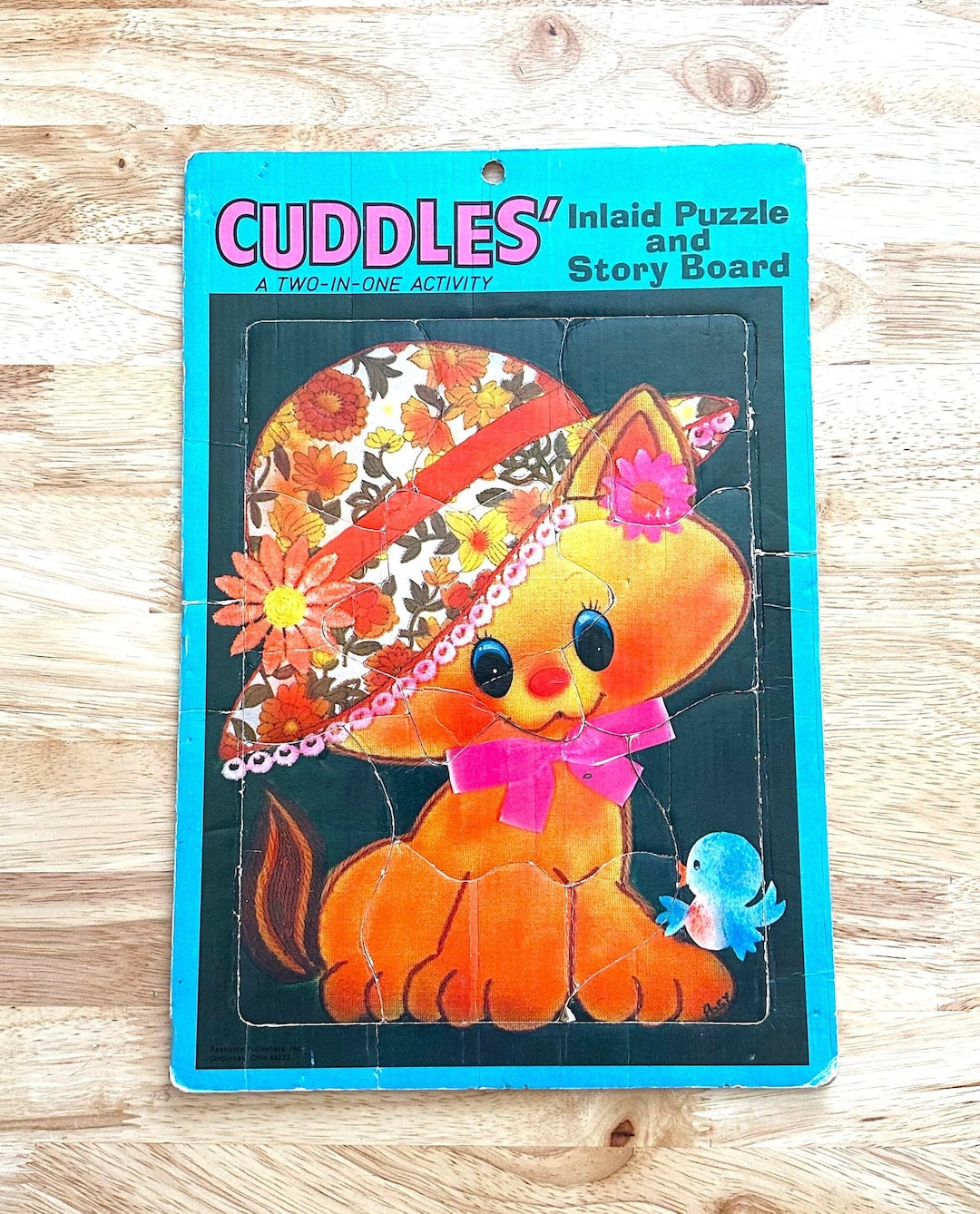 Vintage Cuddles Kitty Puzzle: 1970s Retro Toy, Made in USA - Etsy
