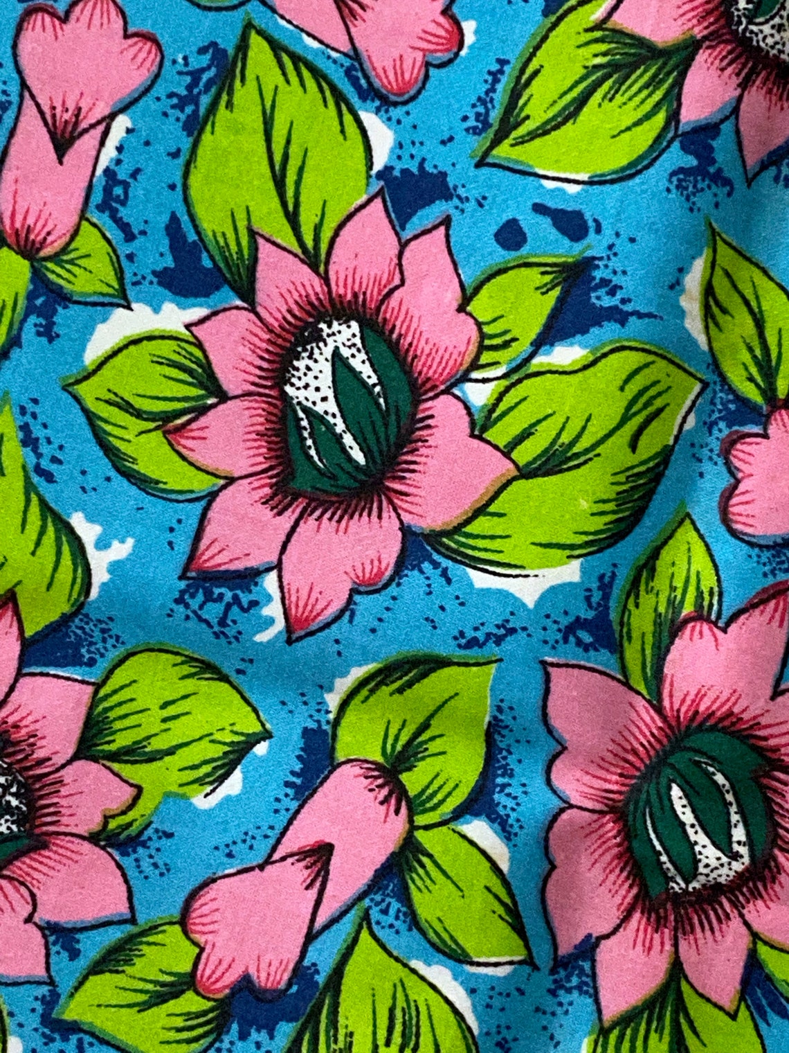 36l X 34w Vintage Fabric Pretty Pink - Etsy