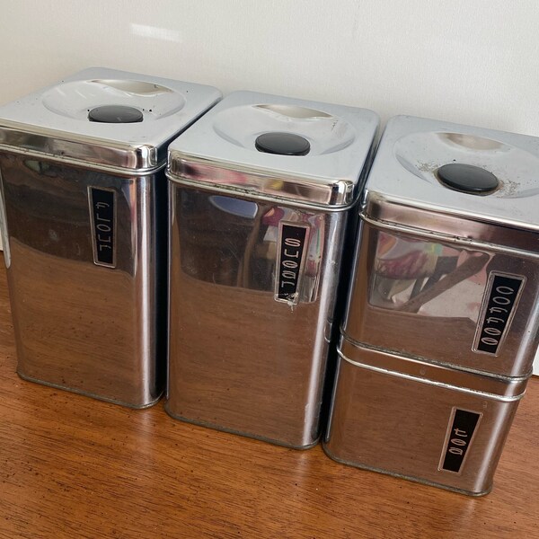 Retro Canister Set - Etsy