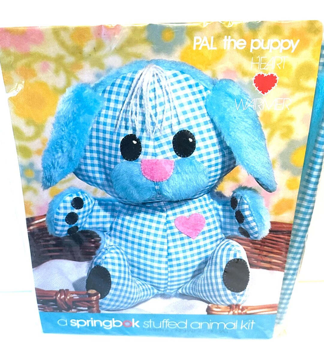 Vintage Stuffed Animal Kit - Pal the Puppy- Springbok Sewing Kit ...