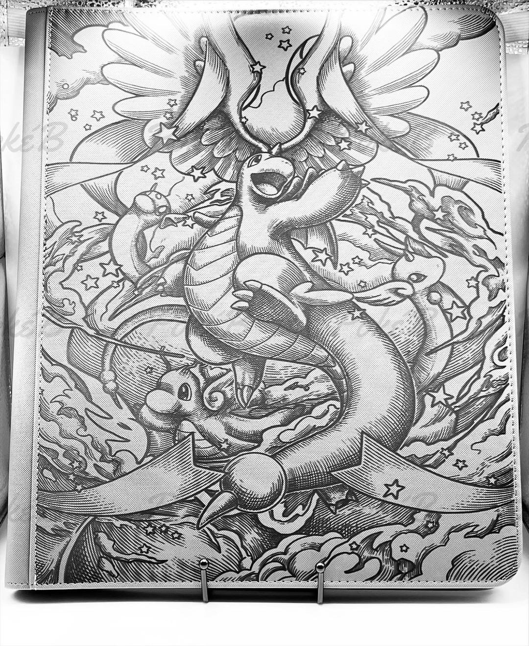 Dragonite Mega Top Loader Binder | Pokemon TCG Binder | Custom Pokemon ...