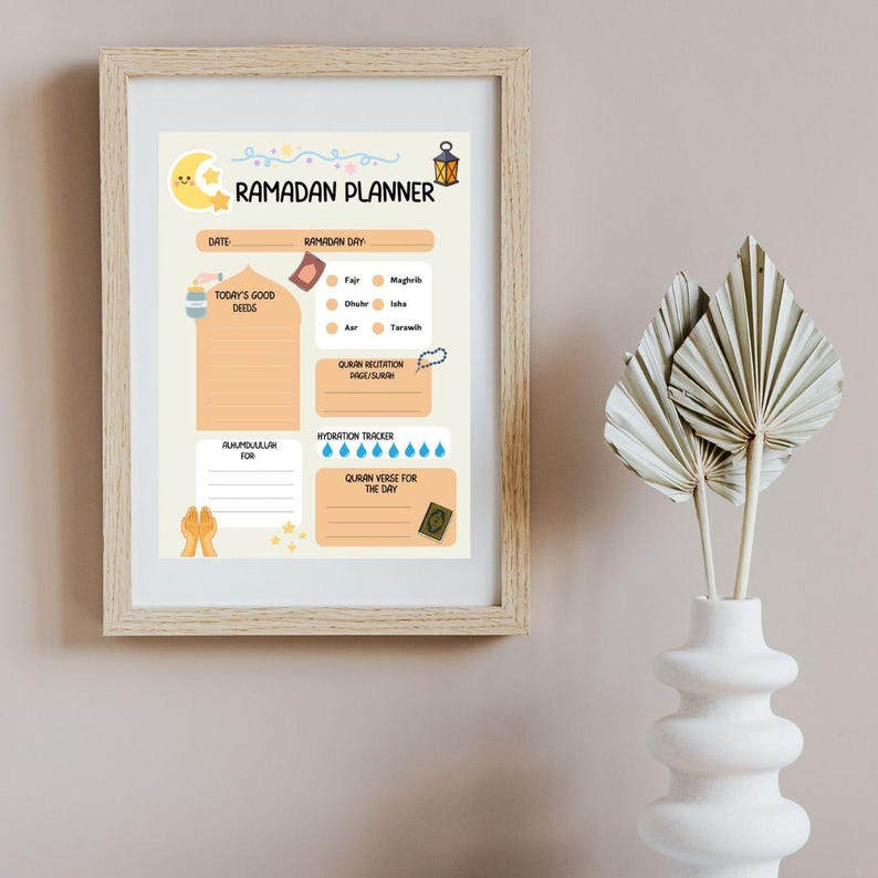 Ramadan Planner 2026 Printable,daily Ibadah Tracker,islamic Kids ...