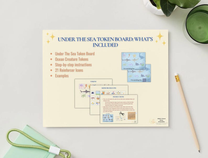 Under the Sea Token Board | ABA Behavior Chart | Ocean Reward System ...