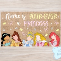 Princess Birthday Banner - Etsy