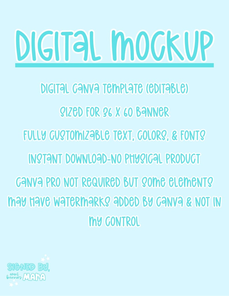 Threenager Banner Template | Editable Canva Banner | 36x60 DIY Painted ...