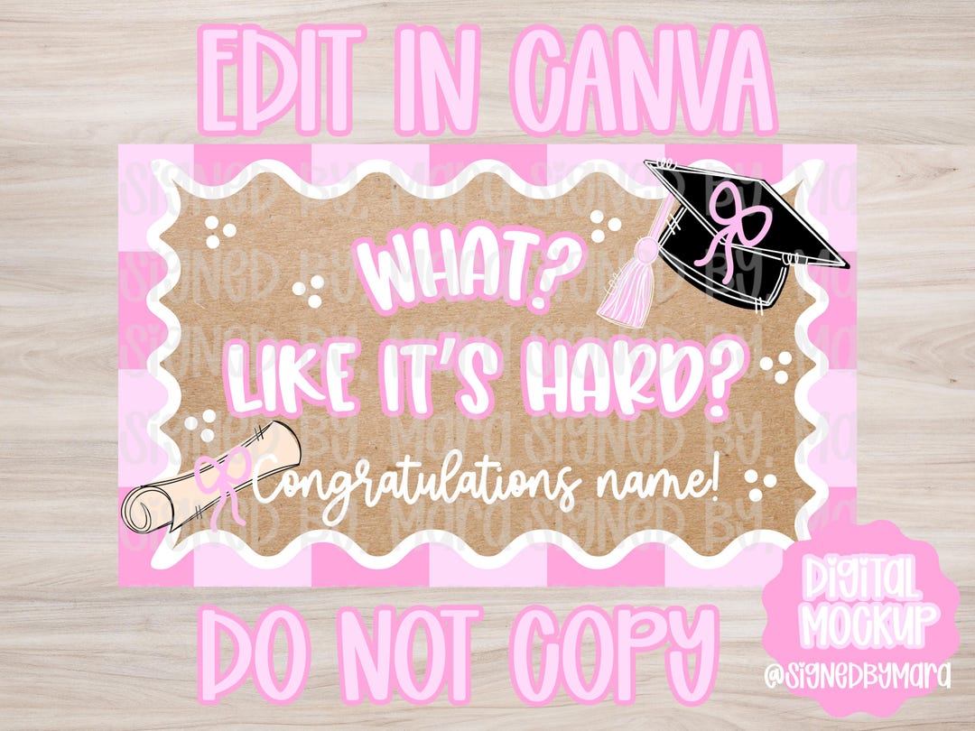 Like It's Hard?| Editable Canva Banner | 36x60 DIY Painted Sign ...