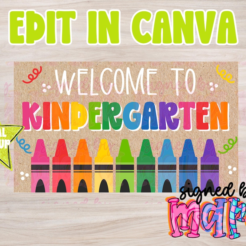 Welcome to Kindergarten Banner - Etsy