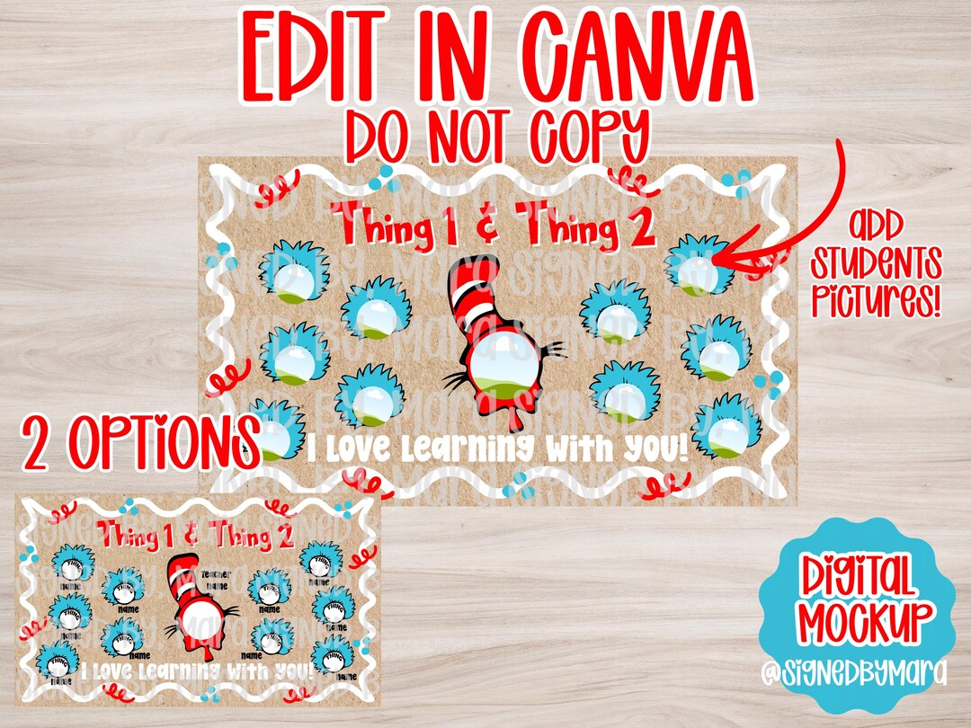 Customizable Classroom Banner Template | DIY Teacher Sign (digital ...