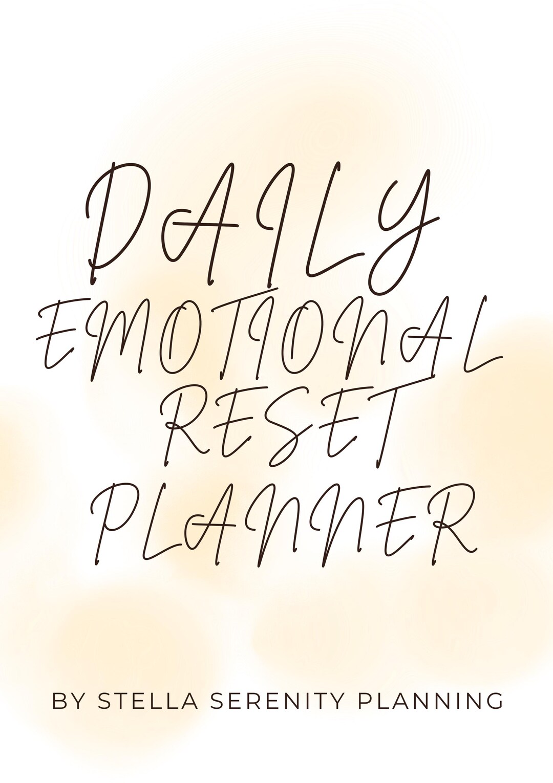 Printable Daily Emotional Reset Planner PDF - 7 Pages - Stella Serenity ...