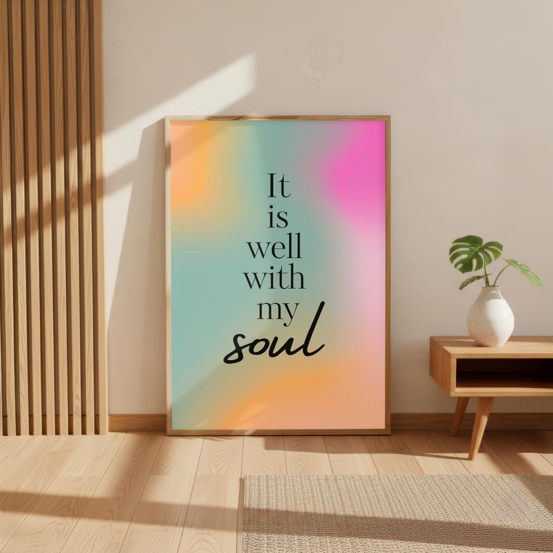 It is Well With My Soul – Christlicher Schriftzug | Digitaler Druck Mit ...