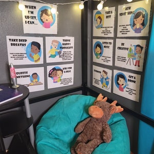 Calm Card Posters Classroom Set of 12 - Etsy